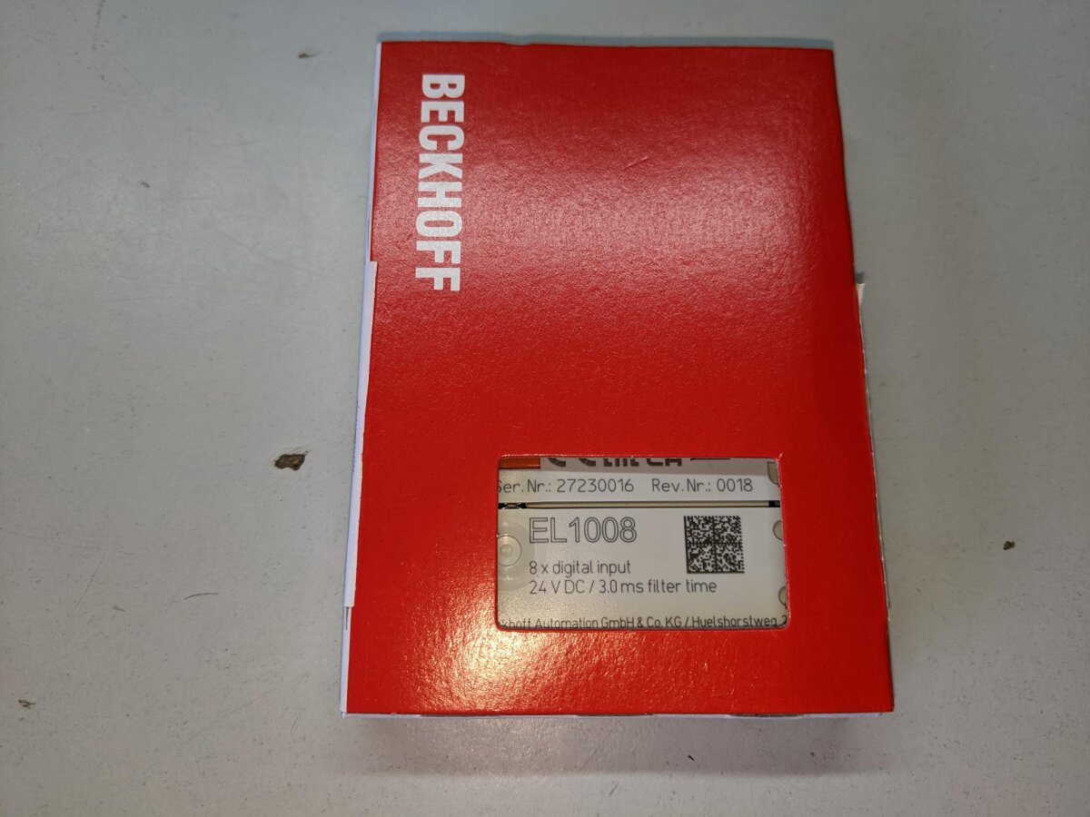 Beckhoff Busklemme EL1008 Digitaleingang 8DI digital input 24VDC NEU ...