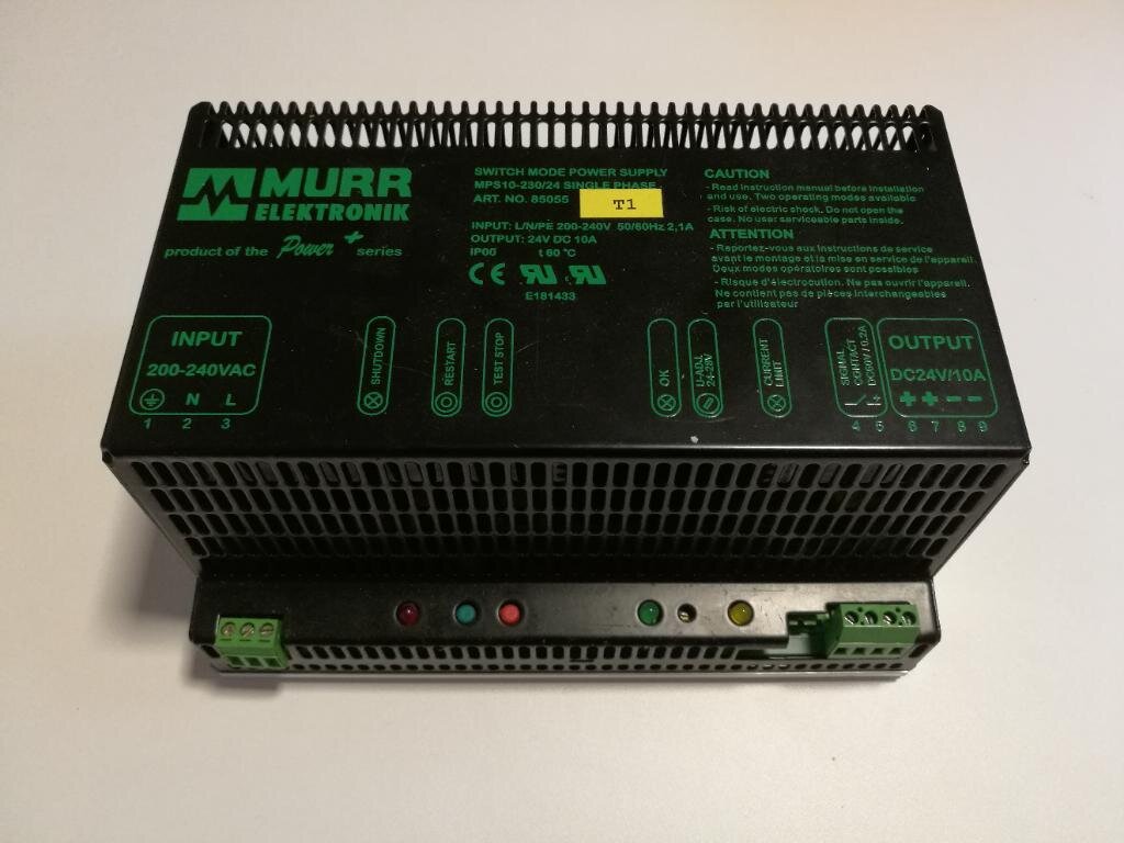 Murr Elektronik Netzteil einphasig 230V 24V 10A MPS10-230/24 Power Su ...