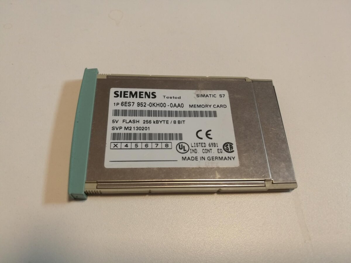 Siemens Simatic S7 Memory Card 6ES7 952-0KH00-0AA0 256kB 6ES7952-0KH0
