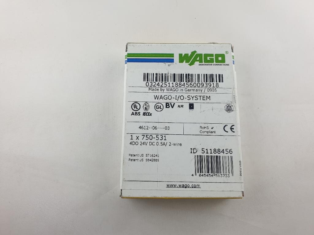 WAGO 753-531 4-channel digital output 24VDC 0,5A on stock