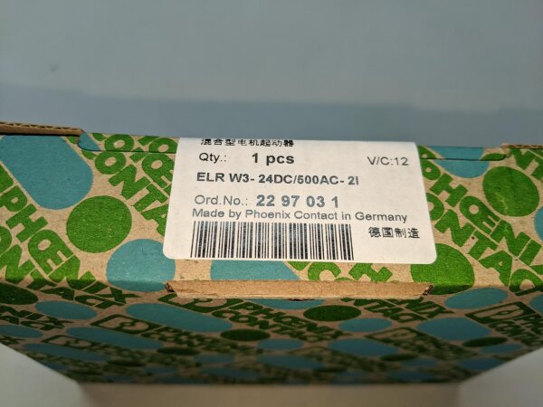 Hybrid motor starter - ELR W3- 24DC/500AC- 2I, 119,31