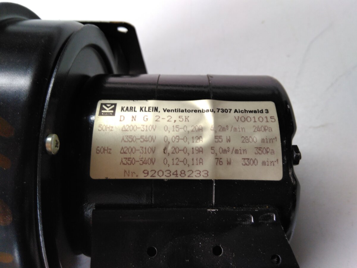 Karl Klein Ventilator DNG2-2,5K lagernd, 49,00