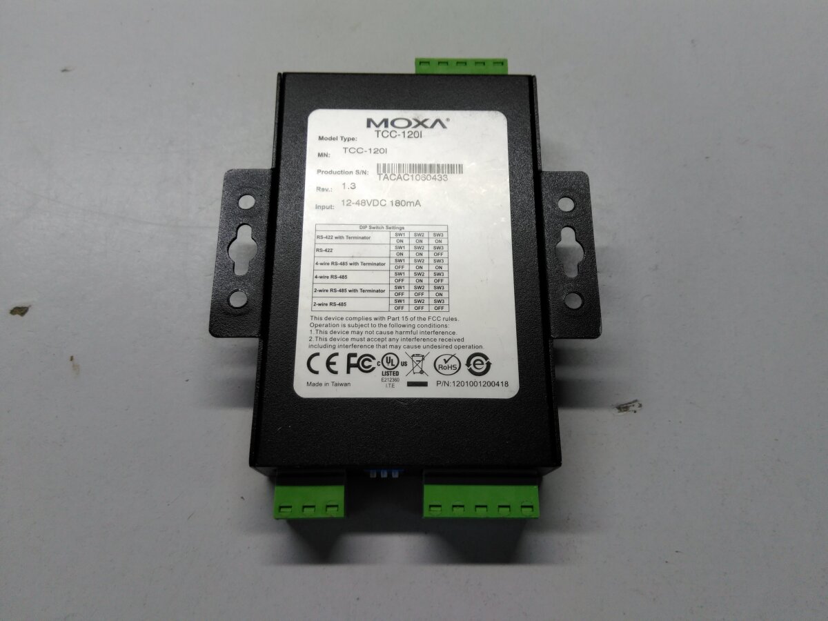 MOXA TCC-120I Interface Converter NEW SURPLUS Industrial Communicatio ...