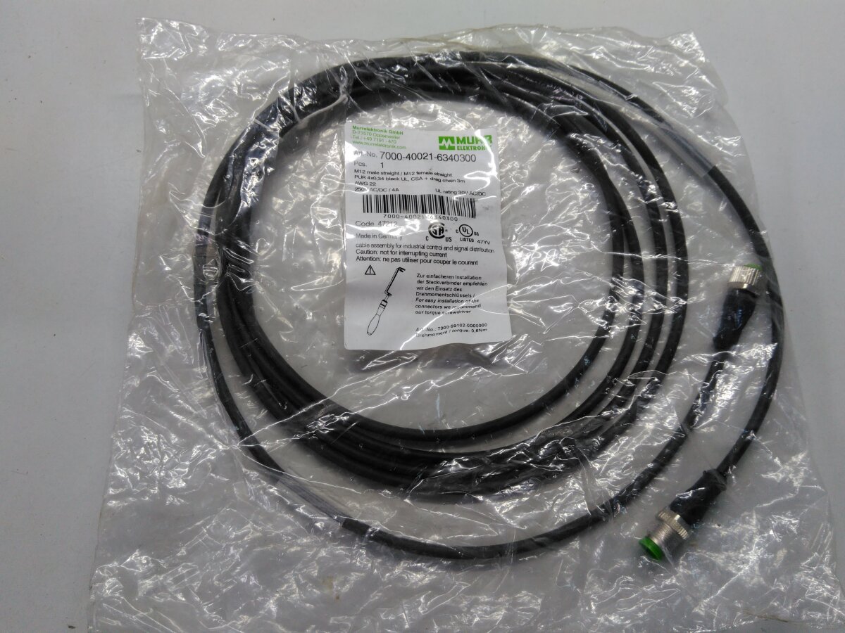 Murr Elektronik 7000-40021-6340300 NEW OVP, 9,90